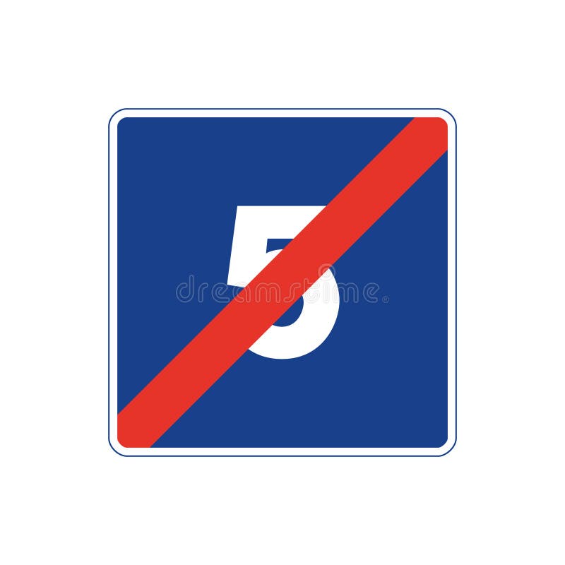 Square Traffic Signal in Blue and White, Isolated on White Background ...