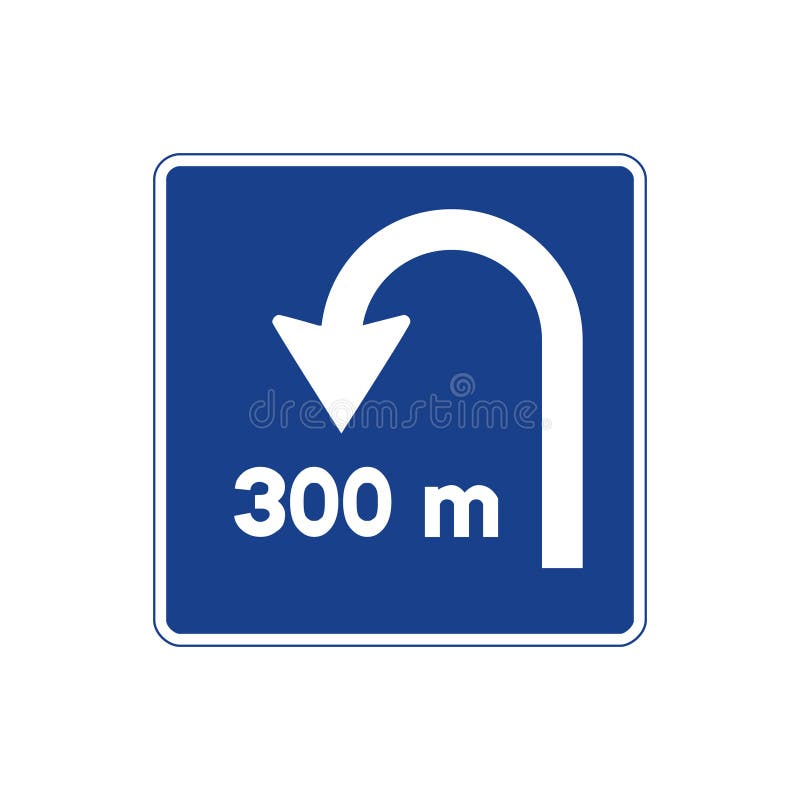 Square Traffic Signal in Blue and White, Isolated on White Background ...