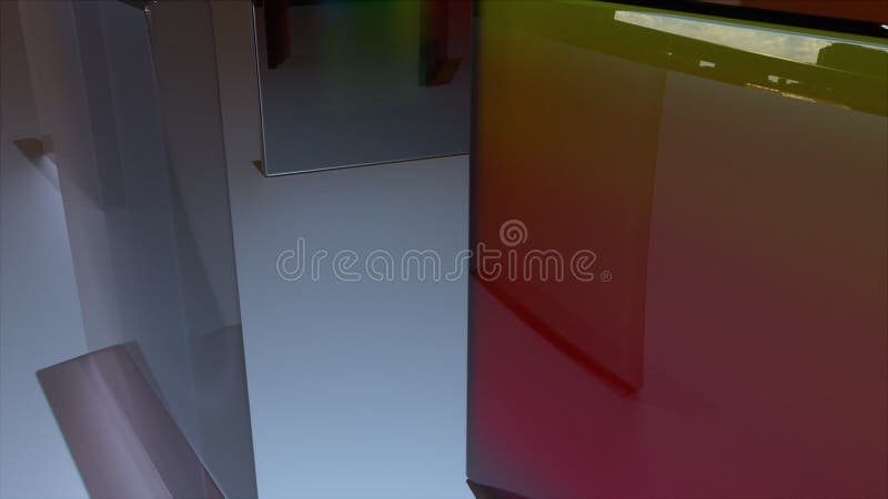 Square Translucent Glass Blocks Stock Footage - Video of animation ...