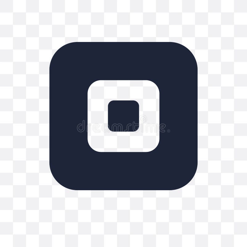 Square Transparent Icon. Square Symbol Design from Geometry Coll Stock ...