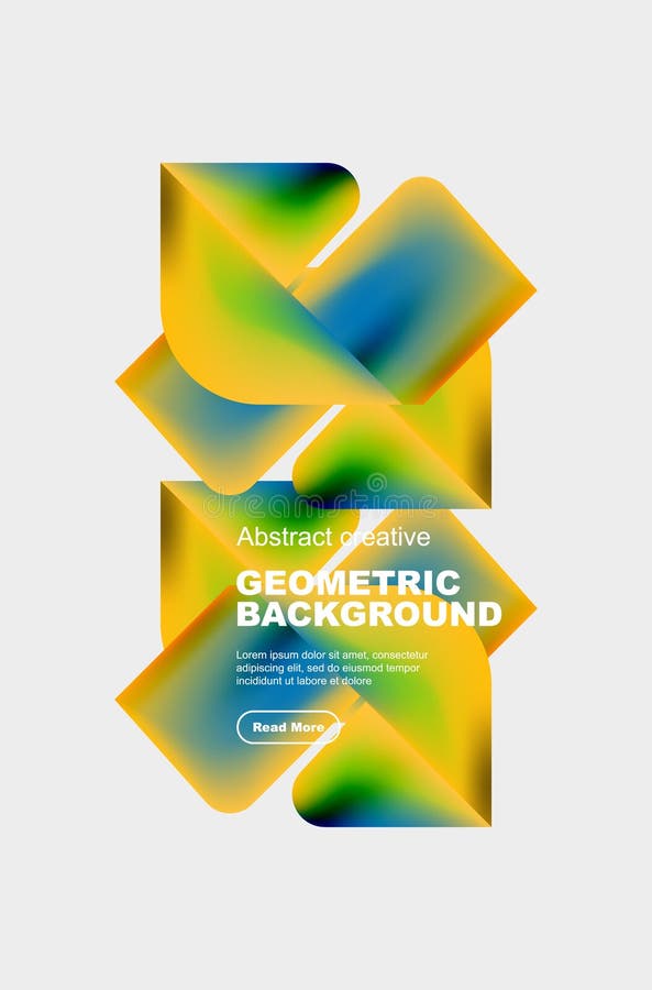 Square and Triangle Design with Fluid Gradients, Abstract Background ...