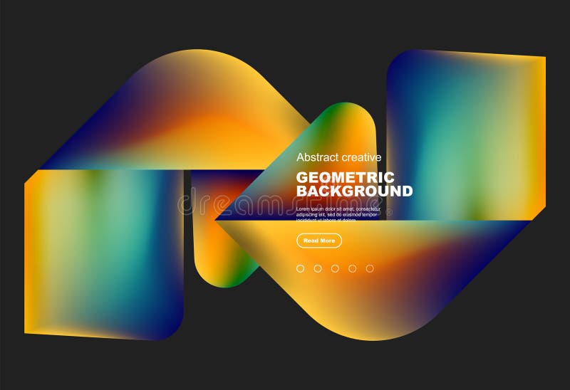 Square and Triangle Design with Fluid Gradients, Abstract Background ...