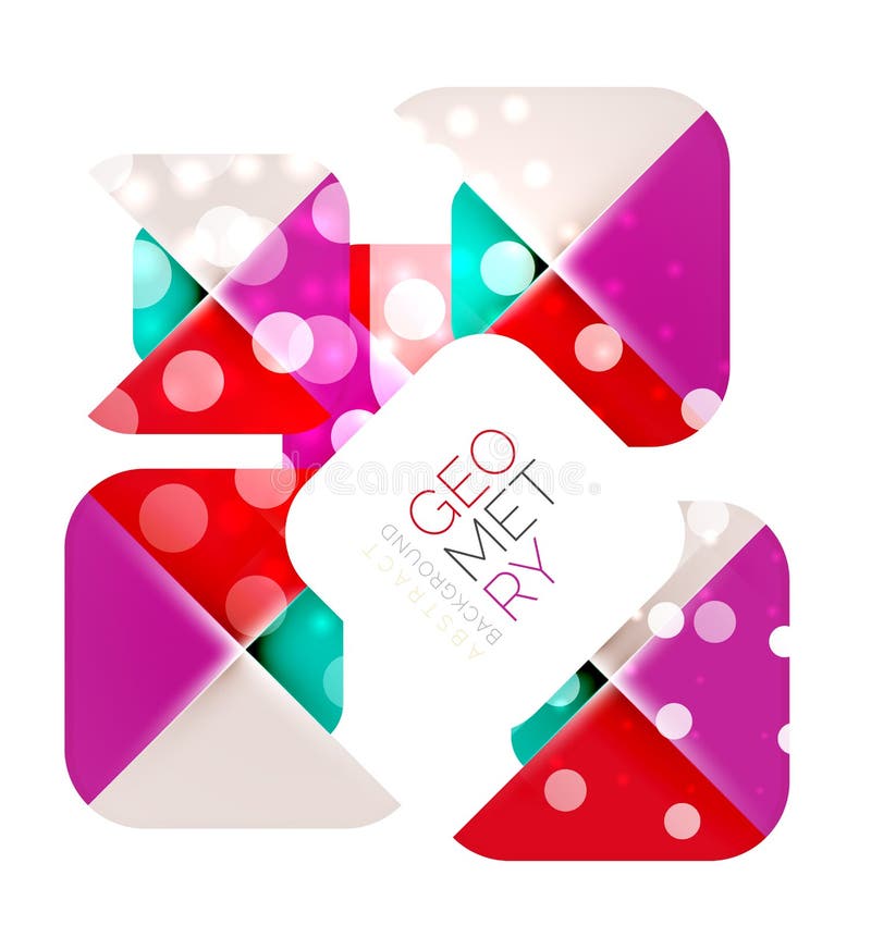 Square and Triangle Pattern Background Stock Illustration ...