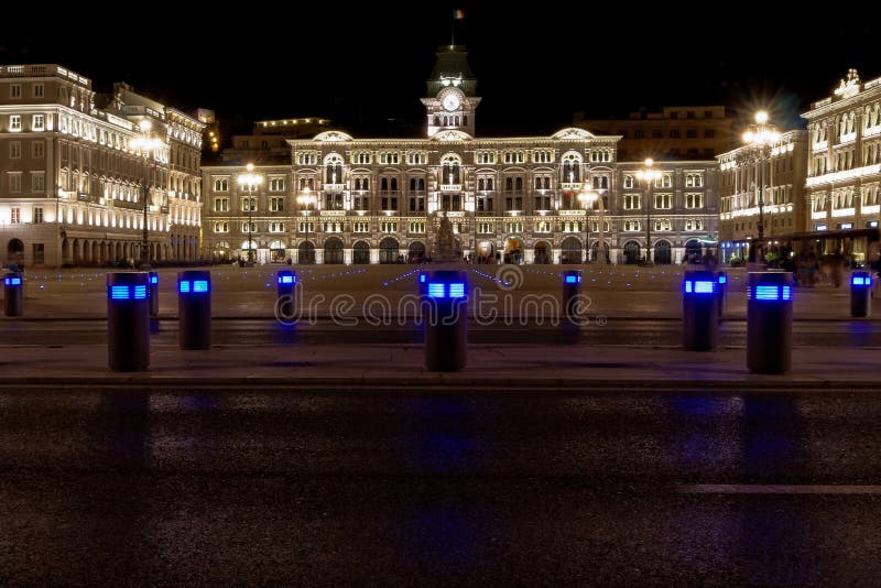 Trieste Square stock photo. Image of architecture, historical - 77938600
