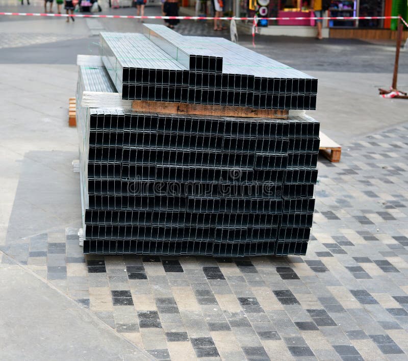 Square tube stock image. Image of pipe, joist, rough - 49053519