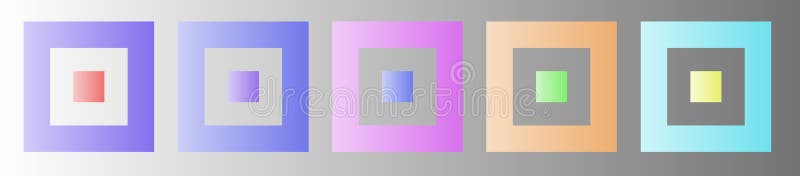 Square Typography. a Set of Geometric Shapes Stock Illustration ...