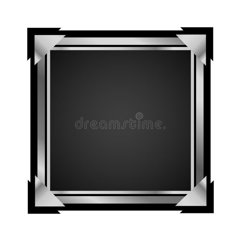 Square Ui Game Frame. Empty Frame for Apps Stock Vector - Illustration ...