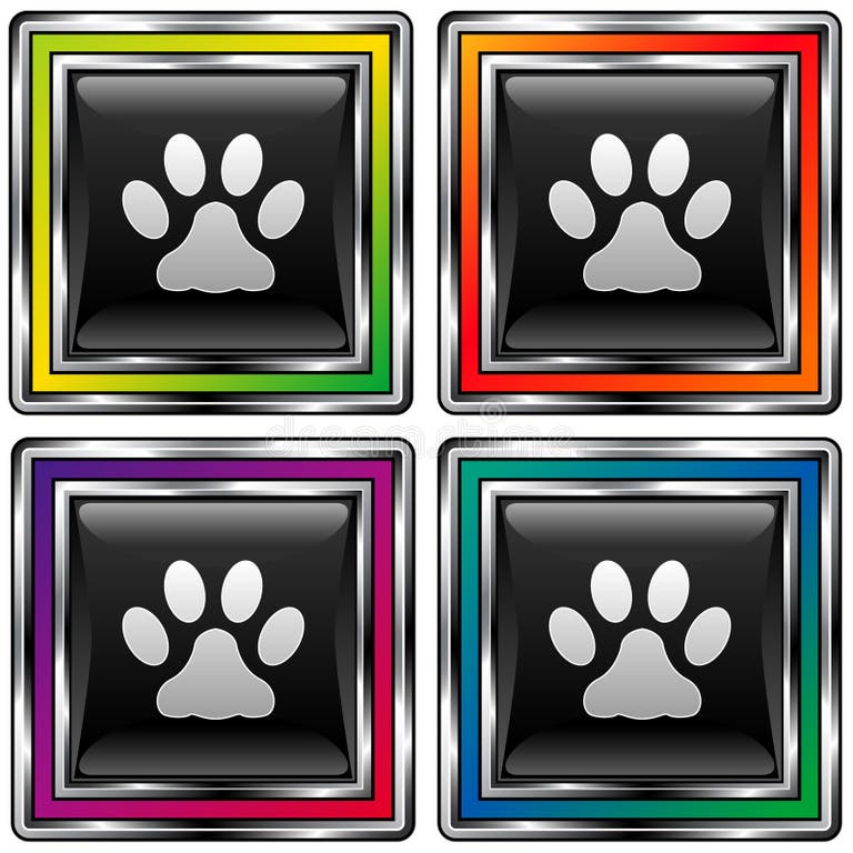 Paw Print Icon Stock Illustrations – 55,721 Paw Print Icon Stock ...
