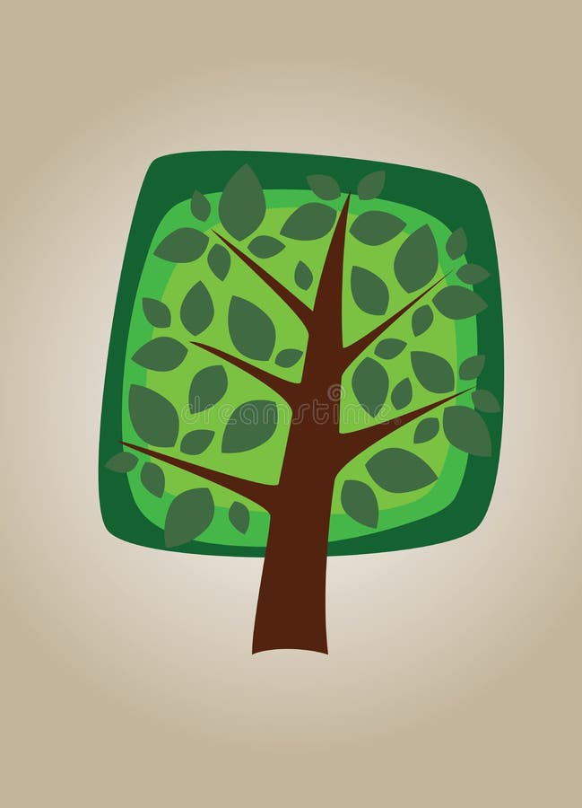 Square Vector Tree 02 Stock Illustrations – 6 Square Vector Tree 02 ...