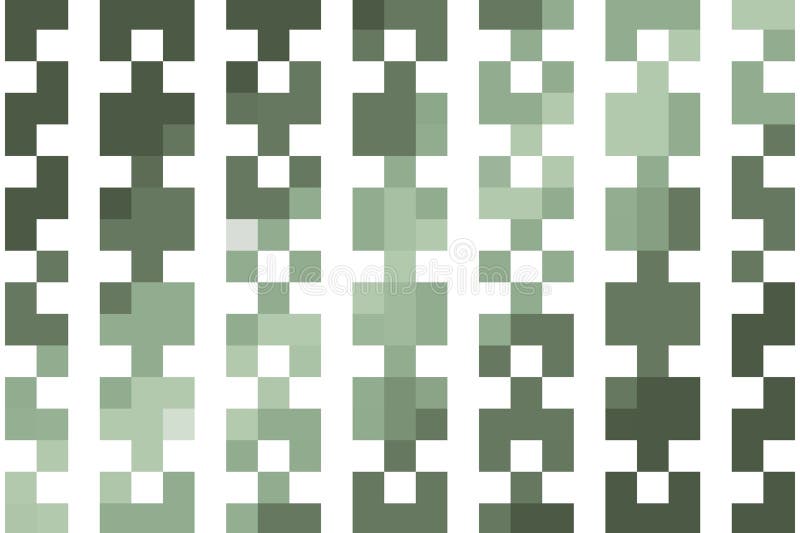 Square Vertical Pattern in Sage Green with Abstract Pixelated Stripe ...