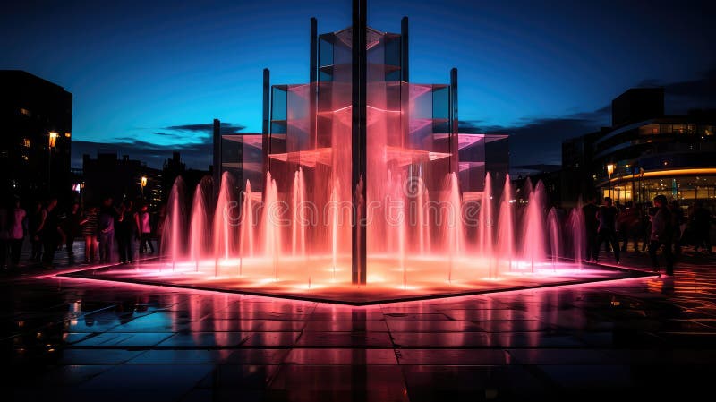 Square water feature stock illustration. Illustration of visual - 336132063