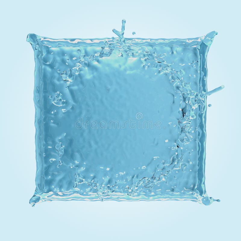 Square water splash stock illustration. Illustration of motion - 97119809