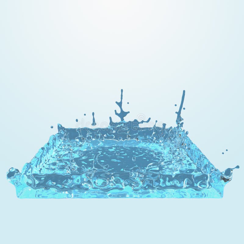 Square water splash stock illustration. Illustration of splash - 5725980