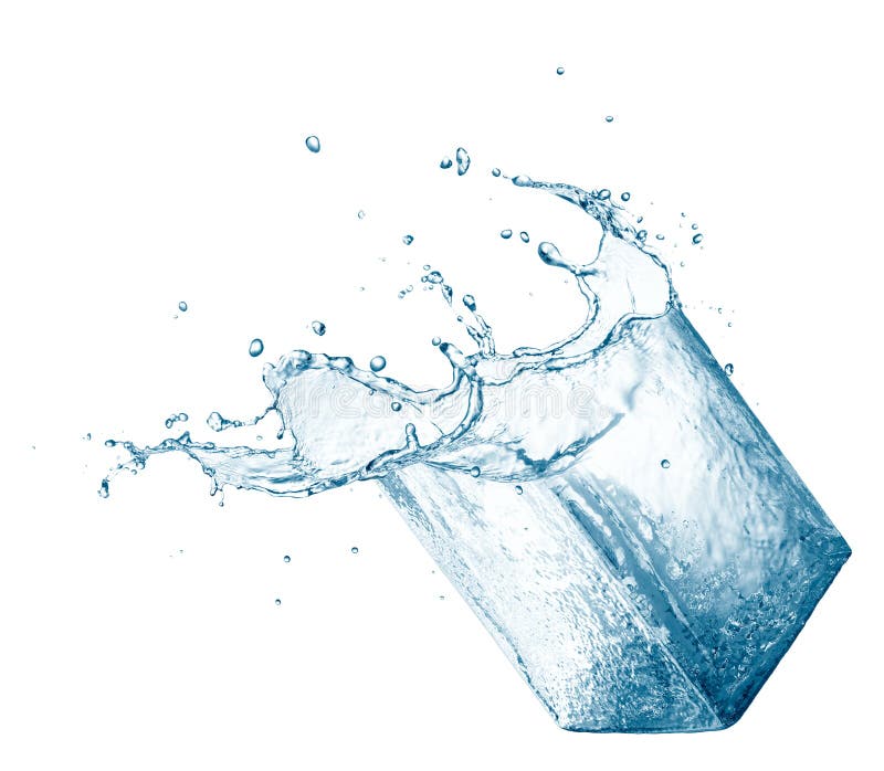 Square Water Splash Isolated Stock Image - Image of beverage, isolated ...