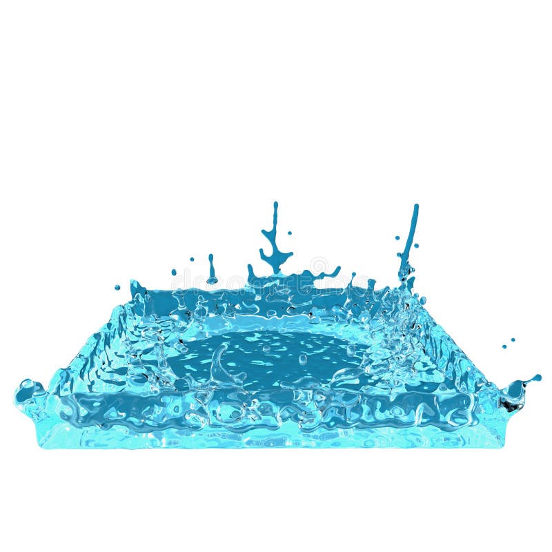 Square water splash stock illustration. Illustration of design - 97119954