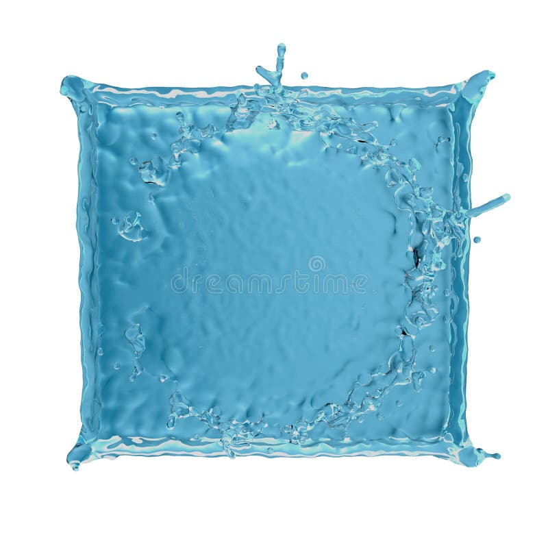 Square water splash stock illustration. Illustration of splash - 5725980