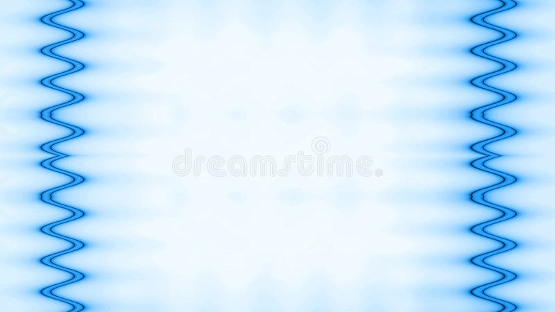 Square Wavy Colorful Neon Glowing Blue Rectangular Horizontal Frame on ...