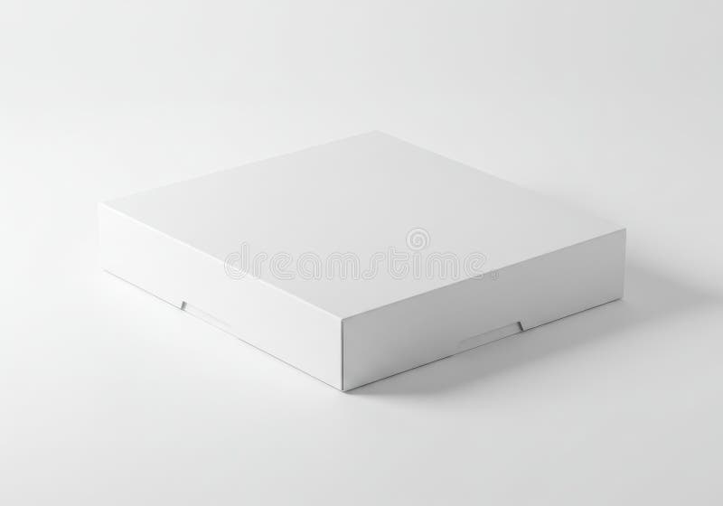 Blank White Square Box Mockup Packaging Stock Photo - Image of surfaces ...