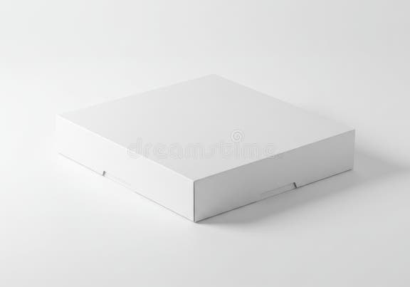 Blank White Square Box Mockup Packaging Stock Photo - Image of surfaces ...
