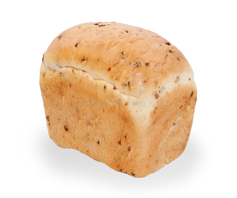 Square White Bread Isolated Stock Photo - Image of loaf, grains: 39447942