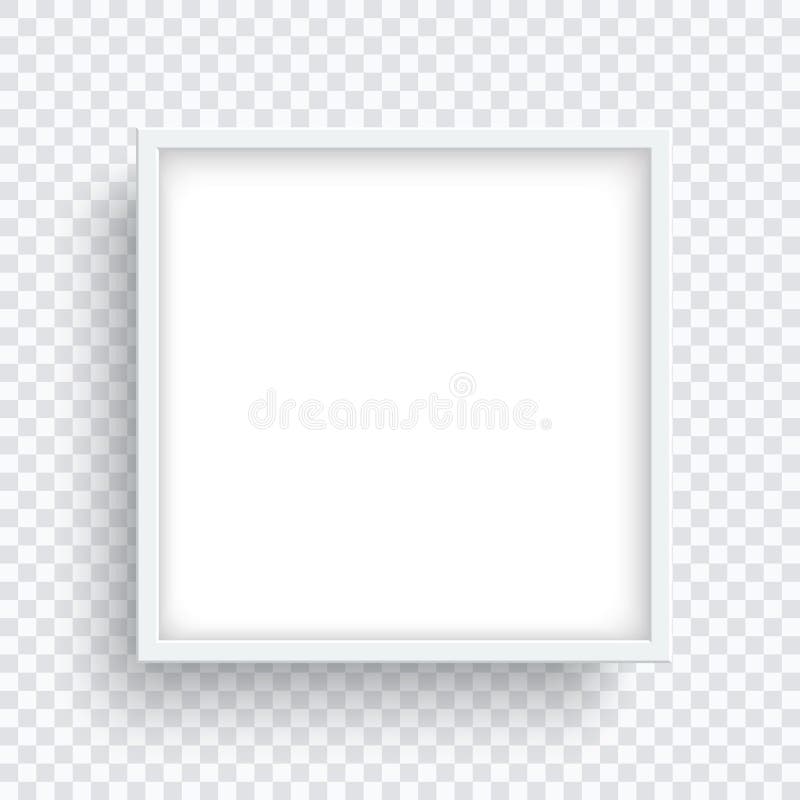 Square White Space with Border and Leaves Stock Illustration ...