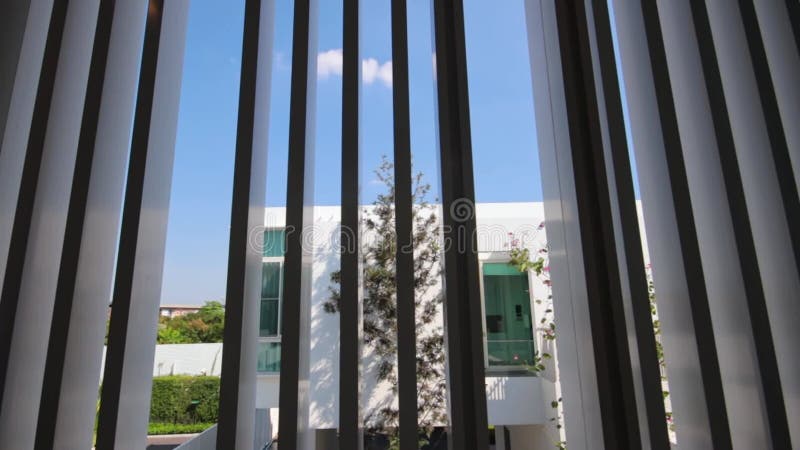 Square white modern house stock video. Video of structure - 275036031