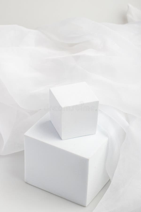 Square White Product Display for Product Advertising Stock Image ...