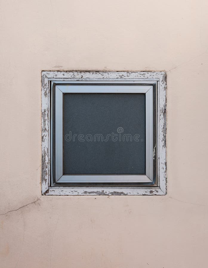Square Window on Beige Wall Stock Photo - Image of triple, windows ...