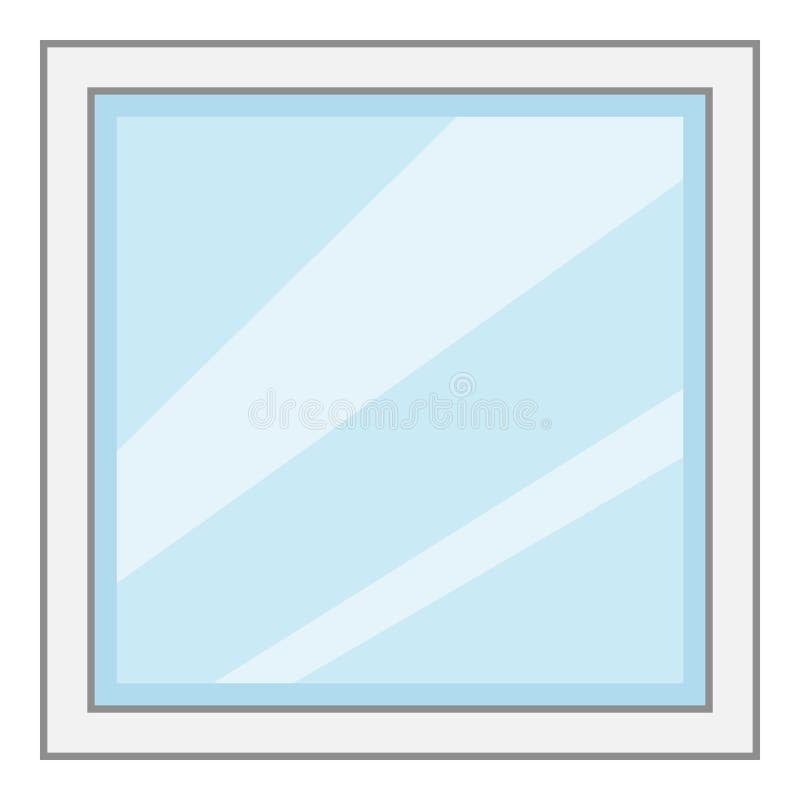 Square Window Frame Icon, Simple Black Style Stock Vector ...
