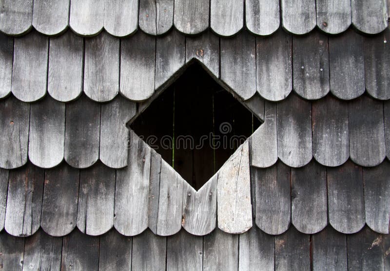 Square Window in a Wood Cabin Stock Photo - Image of regularity, rows ...