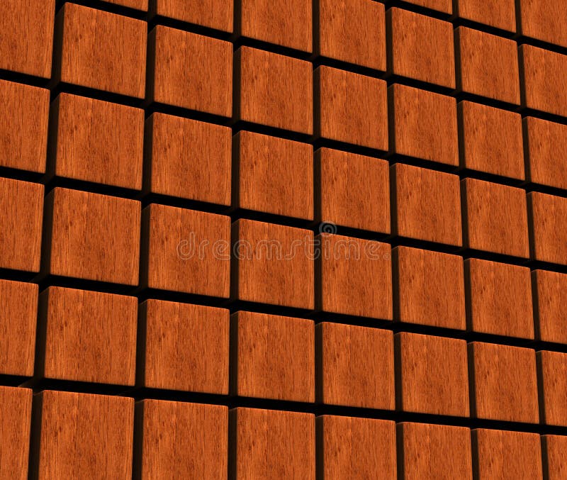 Square Wood Wall Background Geometry Pattern Stock Image - Image of ...