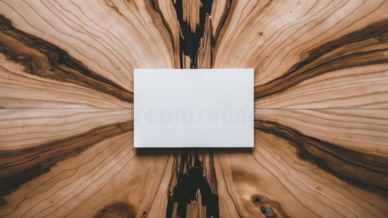 A Square of Wood with a White Piece on it, AI Stock Photo - Image of ...
