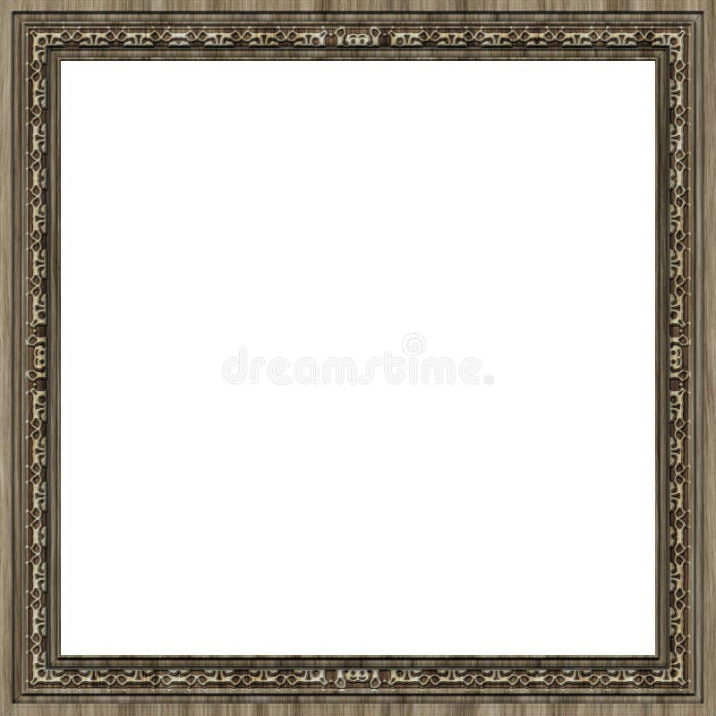 Square wooden board frame stock illustration. Illustration of deep ...