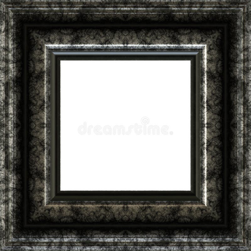 Square wooden old frame stock illustration. Illustration of table ...