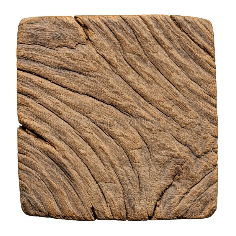 Square Wooden Plank with Distinct, Irregular Grain Patterns. the ...