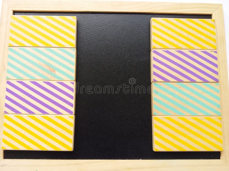 Square Wooden Planks with Striped Color Pattern and Black Background ...