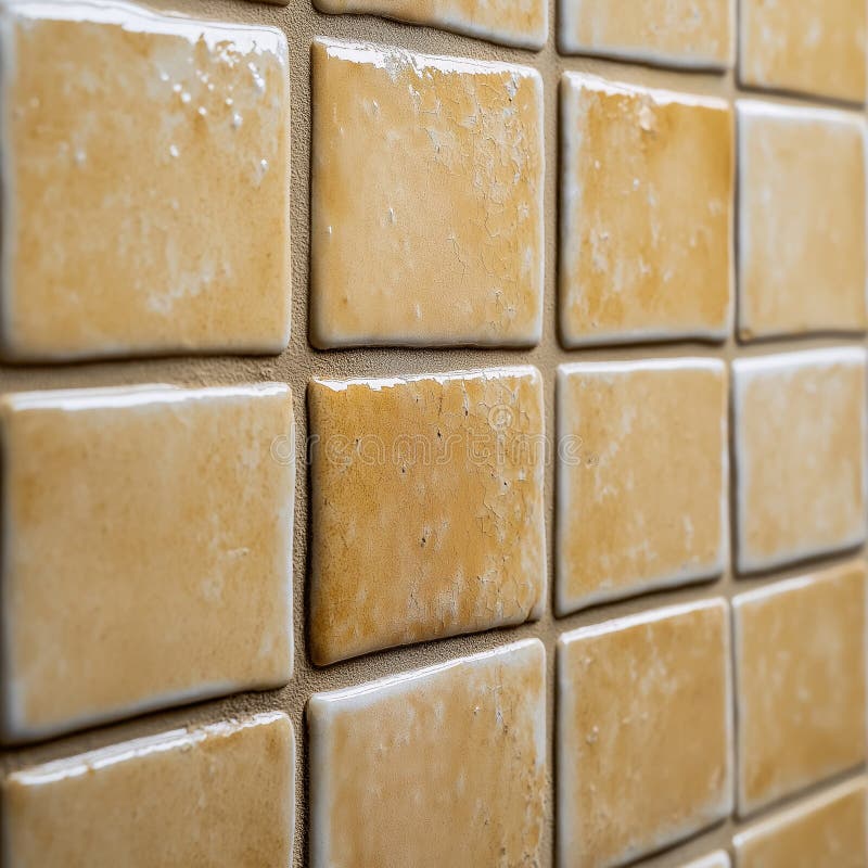 Square Yellow Tiled Wall stock illustration. Illustration of ...