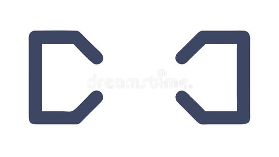 Squared Brackets Icon Representing Code Syntax Array , Vector Design Generative AI Stock Vector ...