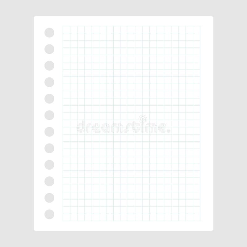 Squared Clean Notepaper. Paper Blank Empty Sheet Stock Illustration ... Squared Clean Notepaper. Paper Blank Empty Sheet Stock Illustration ...
