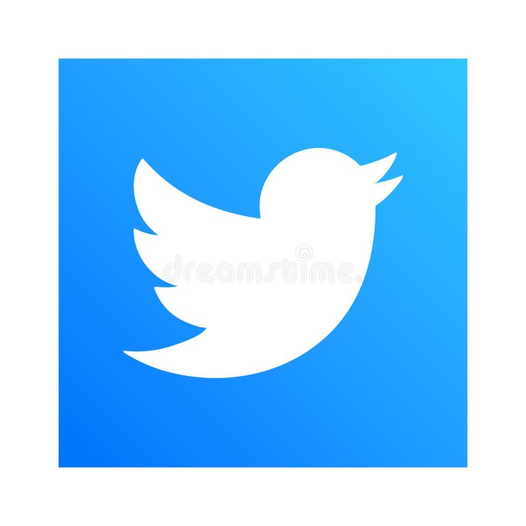 Squared Colored Round Edges Twitter Logo Icon Editorial Photography ...