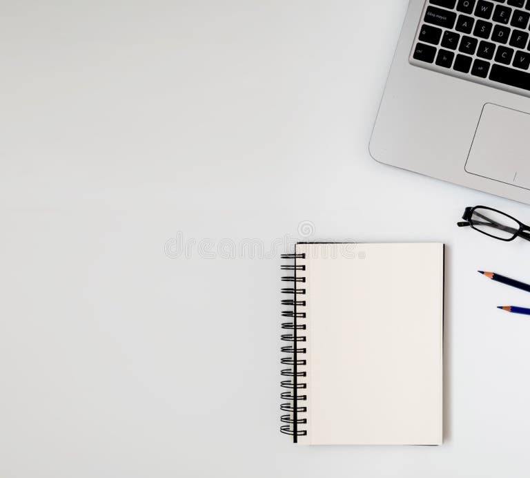 Squared Layout of a Work Station with Blank Copy Space. Business ...