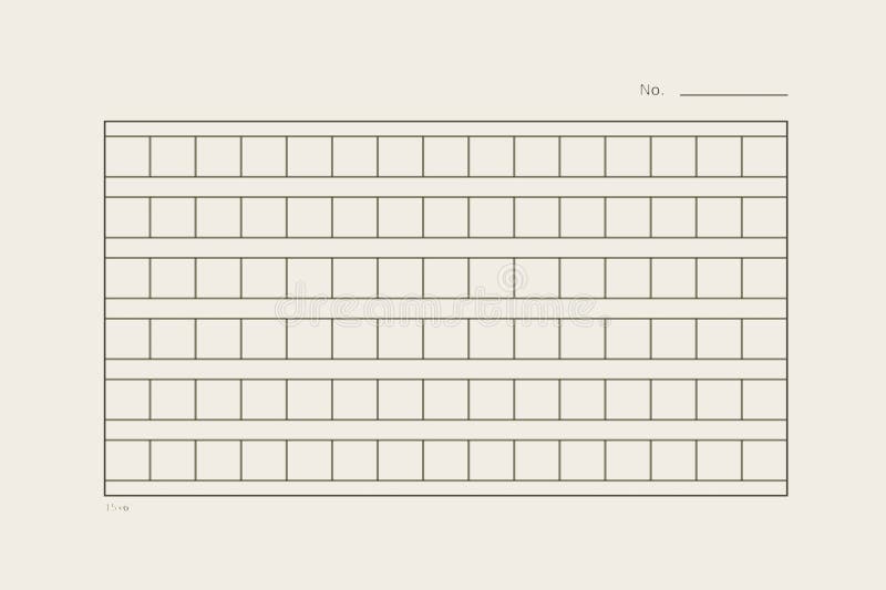Squared Manuscript. Blank Paper Template for School Notebook Stock ...