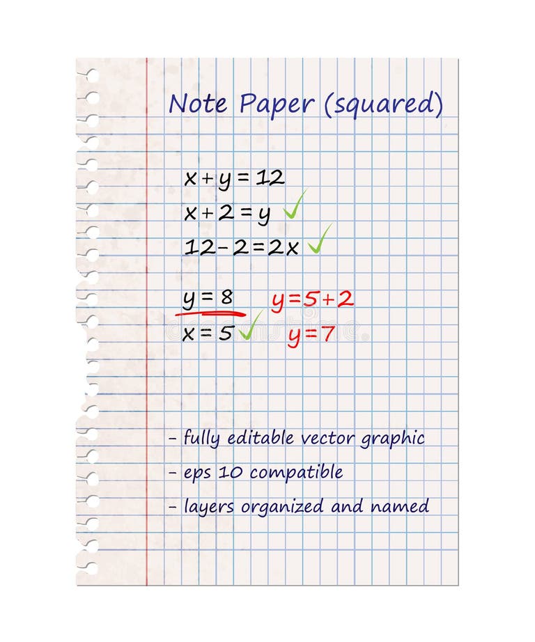 Math Note Stock Illustrations – 7,483 Math Note Stock Illustrations ...