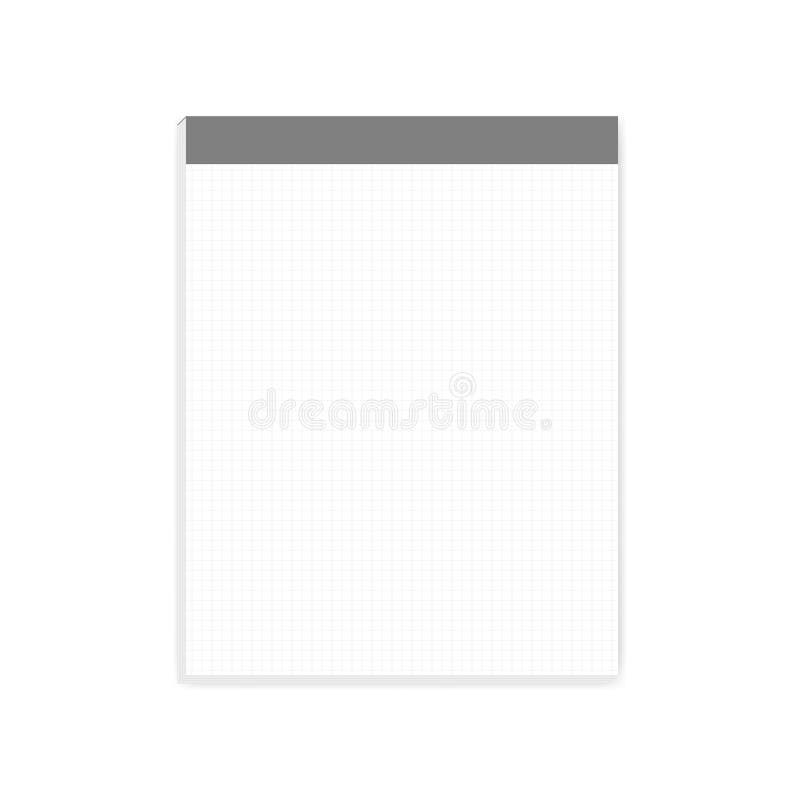 Squared Note Paper Block with Tear Off Sheets Letter Size, Mock-up ...