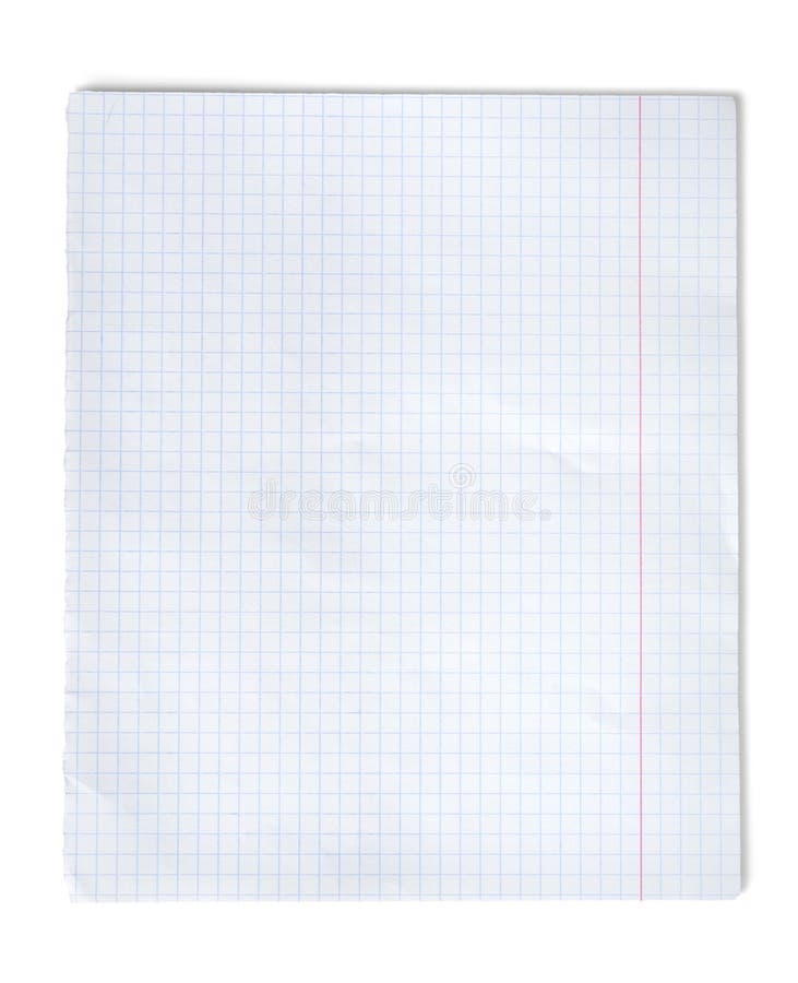 Squared Paper Loose-leaf Note Sheet and Chopsticks Stock Image - Image ...