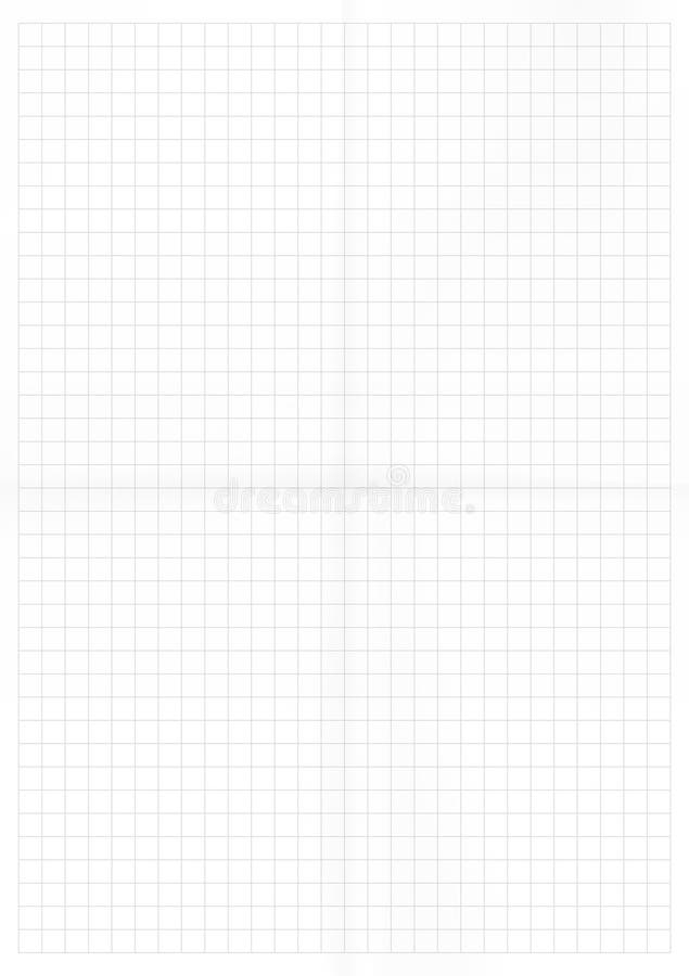 Squared Paper Sheet with Folding Effect Stock Vector - Illustration of ...