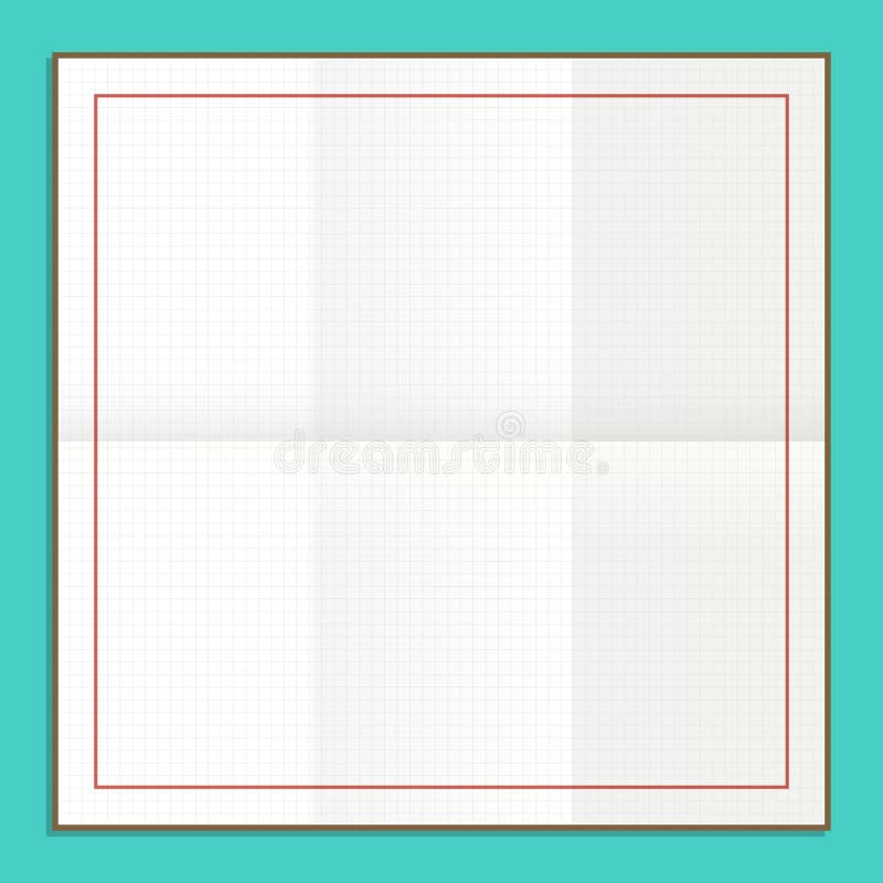 Squared Paper for Sketching Stock Vector - Illustration of advertise ...
