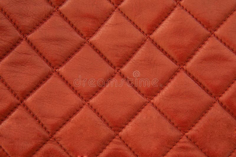 Squared red leather stock photo. Image of square, stitch - 55239066