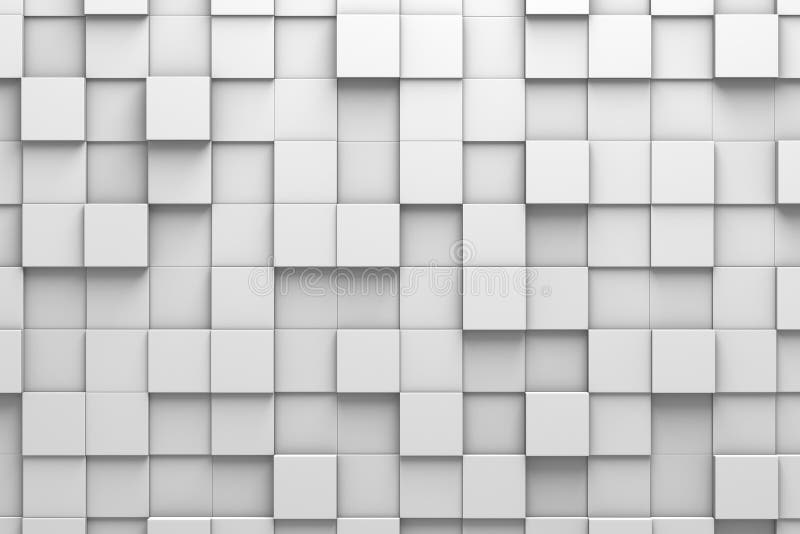 Squared Tiles 3D Pattern Wall Stock Illustration - Illustration of ...