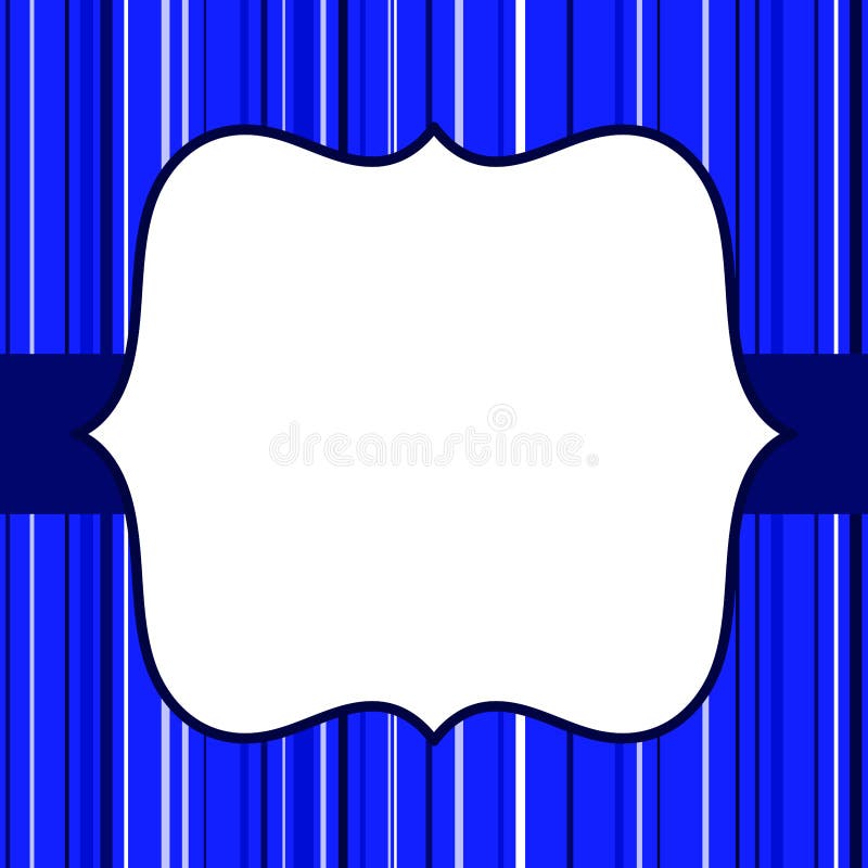 Blue vintage border frame stock illustration. Illustration of ancient ...